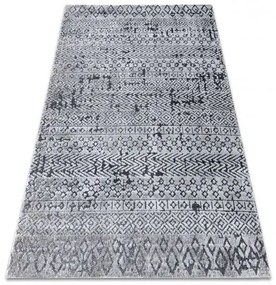 koberec Strukturální SIERRA G6042 ploché tkaní šedá geometrický, et velikost 160x220 cm | krásné koberce cz