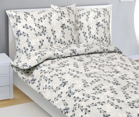 Povlečení krepové Béžová,Šedá,Červená 80/813 - 140x200, 70x90 cm