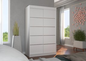 ADRK Šatní skříň posuvná BENISSO W 120, bílá