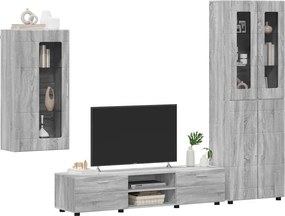 Sestava TV skříněk FLORIN 3 ks Šedá Sonoma Kompozitní dřevo 3397970