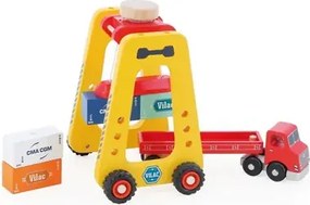 VILAC Magnetický jeřáb s kontejnery a kamionem / od 3 let
