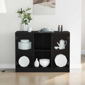Servírovací skříň Černý dub 100 x 37 x 75.5 cm 3329302