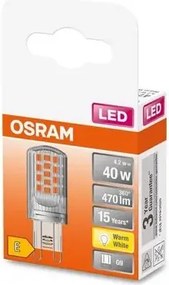 OSRAM LED PIN 40 žárovka G9 4.2W / 470 lm / 2700k / 15000h / 230V / E