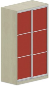 Artspect 351255P-D - Šatní skříň s posuvnými dveřmi 120x62x205cm - Chilli red