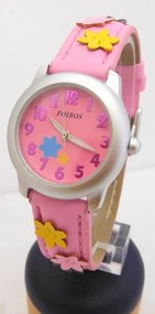 Foibos Dětské dívčí růžové hodinky Foibos 1055.3 pro malé děvčata - 3ATM