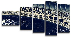 Sablio Obraz - 5-dílný Eiffel Tower - 100x60 cm