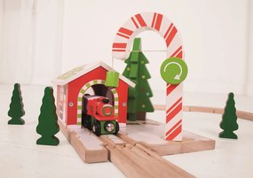 Bigjigs Rail Dřevěný vánoční jeřáb