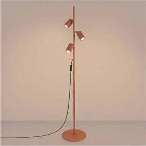 Hliníková stojací lampa s ohybatelnou konstrukcí v cihlové barvě (výška 155 cm) Gleam – Sollux