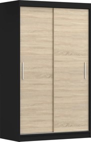 IDZ Šatní skříň NEOMI 04, 120 cm Barva dřeva: Černá + Bílá