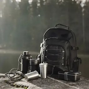 Vinga Parks černá / Sada hrnků / 4 ks / 200 ml / nerezová ocel