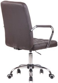 Kancelářská židle Ikast - umělá kůže | hnědá