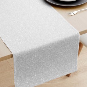 Goldea běhoun na stůl - stříbrný se třpytkami 50x180 cm