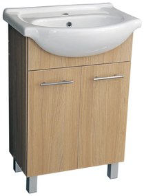 BPS-koupelny Koupelnová skříňka s keramickým umyvadlem Edna 55