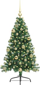Umělý osvětlený vánoční stromeček Zelená 120 cm PVC 3396993