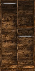 Šatní skříň kouřový dub 100 x 50 x 200 cm kompozitní dřevo 3307769
