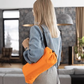 Kondela Nafukovací sedací vak/lazy bag, oranžová, LEBAG