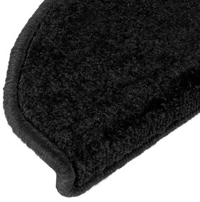 Vopi Nášlapy na schody Eton černý půlkruh, samolepící - 24x65 půlkruh (rozměr včetně ohybu)