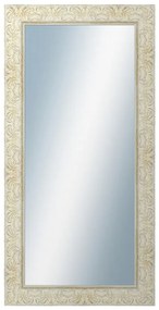 DANTIK - Zarámované zrcadlo - rozměr s rámem cca 50x100 cm z lišty PRAHA bílá (2930)