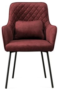 DOLMAR SEDAČKY Jídelní židle - KR-7, různé tkaniny a barvy na výběr Čalounění: cihlová (Uttario Velvet 2964)