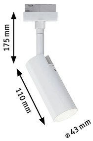 Paulmann URail Tubo LED bodovka, bílá
