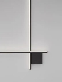 Designové nástěnné svítidlo Cross 80 černá