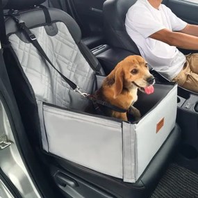 Autosedačka Dog Booster Autosedačka pro malé psy do 11,8 kg šedá