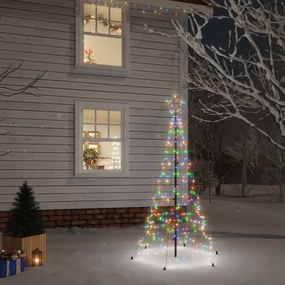 Vánoční strom s hrotem 200 barevných LED diod 180 cm - Default Title