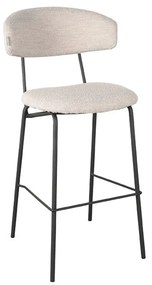 LABEL51 Barová židle ZACK bílé bouclé 107cm IH-50.175