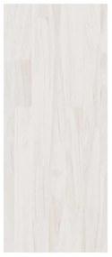 Petromila Knihovna / dělicí stěna bílá 100 x 30 x 71,5 cm borovice