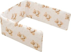 Mantinel do postýlky New Baby Love Teddy Bear beige