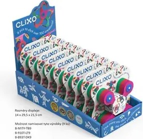 Clixo Designer Black  Grey Magnetická stavebnice / 9ks / od 4 let