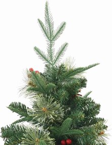 Umělý Skládací Vánoční Strom s stojanem Zelená 120 cm PE a PVC 3397389