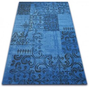 koberec VINTAGE 22215/073 patchwork, vzor slátanina, modro šedý velikost 200x290 cm | krásné koberce cz