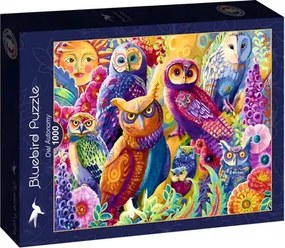 BLUEBIRD Puzzle Sovy / 1000 dílků / 69 x 47,8 cm