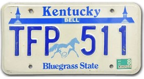 Americká SPZ Kentucky Horse Bluegrass State