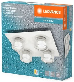 Ledvance - LED Koupelnové stropní svítidlo ORBIS FLAME 4xLED/5,5W/230V IP44 bílá