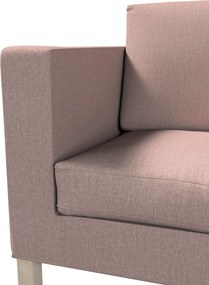 Potah na pohovku IKEA  Karlanda 2-místná, krátký barva růžová látka pletený vzor