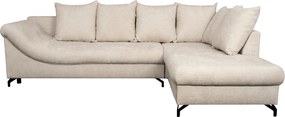 XXXLutz ROHOVÁ SEDAČKA, textil, krémová Carryhome - Sedací soupravy - 002703011201