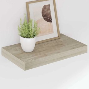 Plovoucí nástěnné police 4 ks dub 40 x 23,5 x 3,8 cm MDF 323870