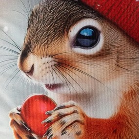 Sada 2 ks povlaků na polštářky VEVERKA A SOVA 40 x 40 cm