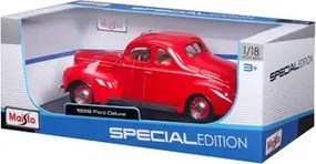 Maisto - 1939 Ford Deluxe Coupe, červená, 1:18