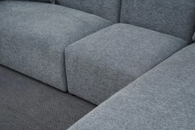 Hanah Home Rohová pohovka LINDEN pravá šedá