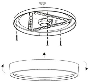 Eglo 98603 - LED Stropní svítidlo MUSURITA LED/16,8W/230V