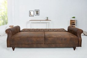 Designová pohovka Scarlet Belle II rozkládací 220cm - antická hnědá