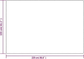 vidaXL Zátěžová deka s povlečením šedá 155 x 220 cm 7 kg textil