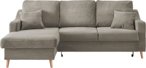 XXXLutz ROHOVÁ SEDAČKA, textil, šedavě hnědá P & B - Sedací soupravy - 002310004972