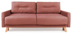 Růžová rozkládací/s úložným prostorem pohovka 214 cm Pop - II. jakost – Bonami Selection