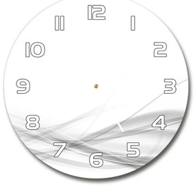 Wallmuralia Skleněné hodiny na stěnu Abstrakce vlna fi 30 cm