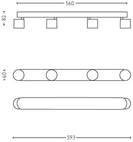 Philips 56244/31/P0 - LED Stmívatelné bodové svítidlo STAR 4xLED/4,5W/230V