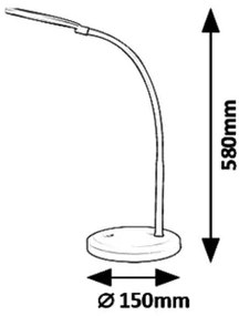 Rabalux 5429 - LED Dotyková stmívatelná stolní lampa TIMOTHY LED/7,5W/230V